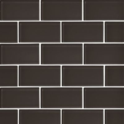 Glass Espresso Amalfi Mosaic Wall and Floor Tile - The Tile Shop