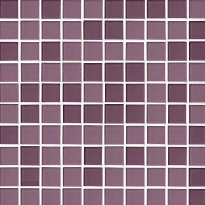 Glass Iridescent Lilac Blend Mosaic Wall and Floor Tile - 1 in. - The ...