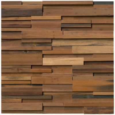 Reclaimed Wood Cedar Timber Architectural Mosaic Wall Tile - The Tile Shop