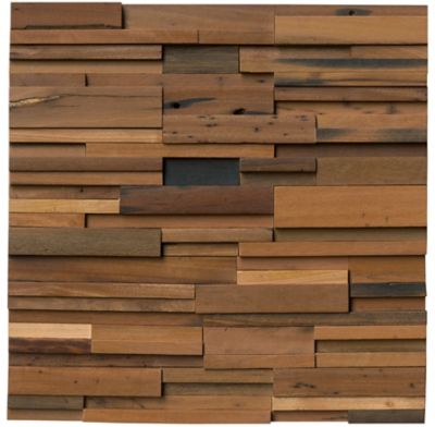 Reclaimed Wood Cedar Timber Architectural Mosaic Wall Tile - The Tile Shop
