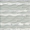 Wave Glass White Glass and Stone Wall Tile - The Tile Shop