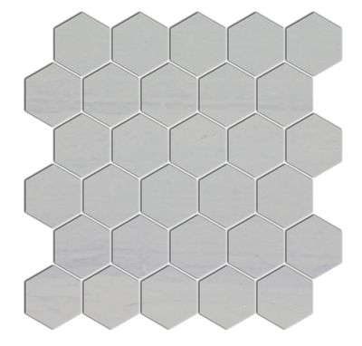 Silver Mist Honed Hex Limestone Wall Tile - 2 in. - The Tile Shop