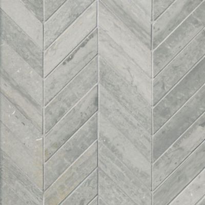Silver Mist Honed Chevron Limestone Wall Tile - The Tile Shop