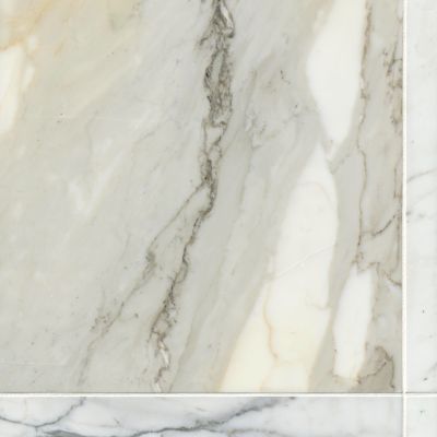 Firenze Calacatta Polished Marble Floor Tile 18 x 18 in. - The Tile Shop