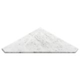 Firenze Carrara Polished Marble Corner Shower Seat - The Tile Shop