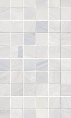 Victoria Grey Light Polished Marble Mosaic Wall and Floor Tile - 2 in ...