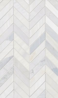 Victoria Grey Light Polished Chevron Marble Wall and Floor Tile - The ...