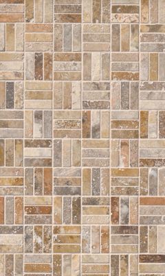 Scabos Triples Travertine Wall and Floor Tile - 12 x 12 in. - The Tile Shop
