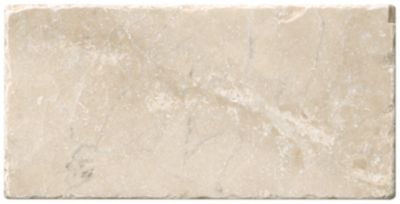 Queen Beige Tumbled Marble Wall and Floor Tile - 3 x 6 in. - The Tile Shop