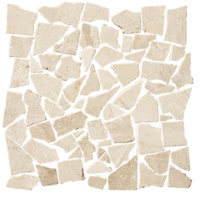 Queen Beige Tumbled Marble Cobble Mosaic Wall and Floor Tile - The Tile ...
