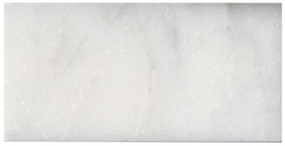 Silver White Polished Marble Wall and Floor Tile - 3 x 6 in. - The Tile ...