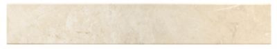 Queen Beige Honed Marble Curb Floor Trim Tile - 42 x 6.5 x .75 in ...