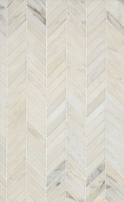 Calacata Evora Polished Chevron Marble Wall and Floor Tile - The Tile Shop