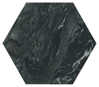 Silver Wave Hex Marble Wall and Floor Tile - 10 in. - The Tile Shop