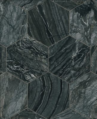 Silver Wave Hex Marble Wall and Floor Tile - 10 in. - The Tile Shop