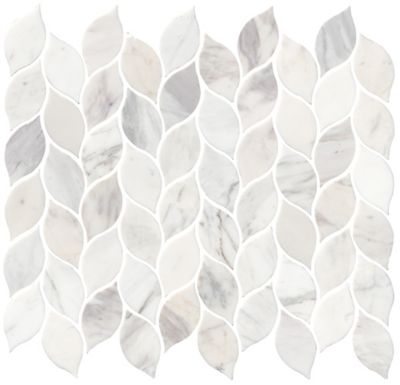 Elia Honed by Alison Victoria Marble Mosaic Wall and Floor Tile - 13 x ...