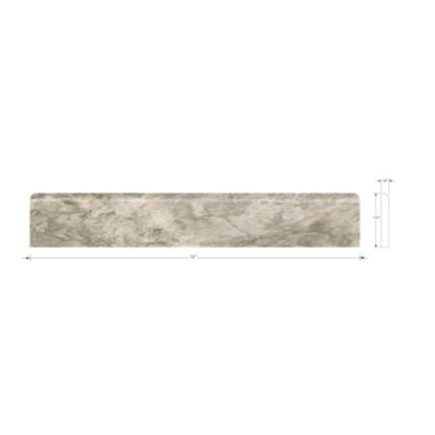 Claros Silver Bullnose Travertine Wall Tile Trim - 2 x 12 in. - The ...