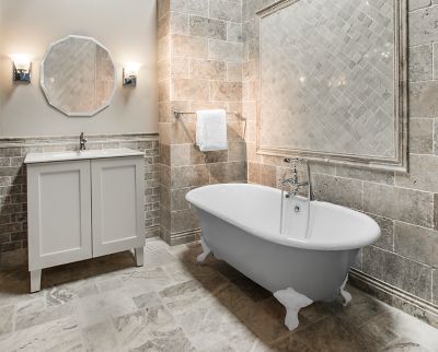 Claros Silver Somerset Travertine Wall Tile - 12 in. - The Tile Shop