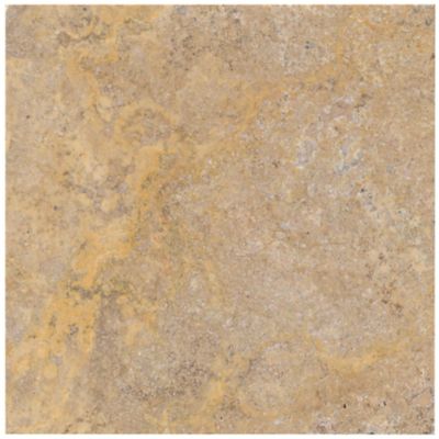 Scabos Honed Filled Travertine Wall and Floor Tile - 12 x 12 in. - The ...
