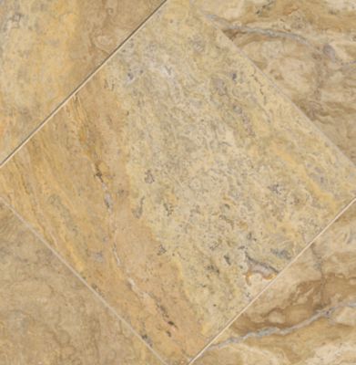 Scabos Honed Filled Travertine Wall and Floor Tile - 18 x 18 in. - The ...