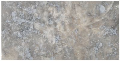 Claros Silver Honed Filled Travertine Subway Wall and Floor Tile - 3 x ...