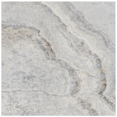 Claros Silver Honed Filled Travertine Wall and Floor Tile - 18 x 18 in ...