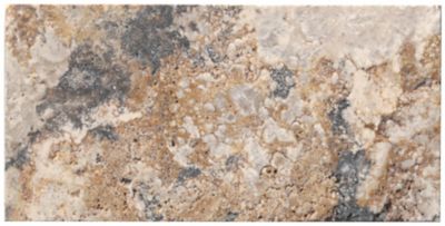 Volcano Brushed Travertine Wall and Floor Tile - 3 x 6 in. - The Tile Shop