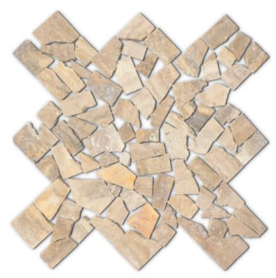 Broken Brushed Volcano Cobble 14 x 14 in. - The Tile Shop