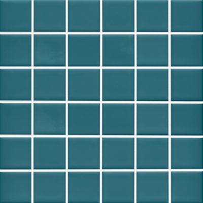 Imperial Turquoise Gloss Ceramic Mosaic Wall and Floor Tile - 2 in ...