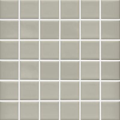 Imperial Oatmeal Gloss Ceramic Mosaic Wall and Floor Tile - 2 in. - The ...