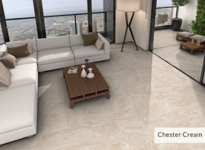 Chester Cream Porcelain Wall and Floor Tile - 13 x 26 in. - The Tile Shop