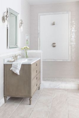 Chester Silver Porcelain Wall and Floor Tile - 13 x 26 in. - The Tile Shop