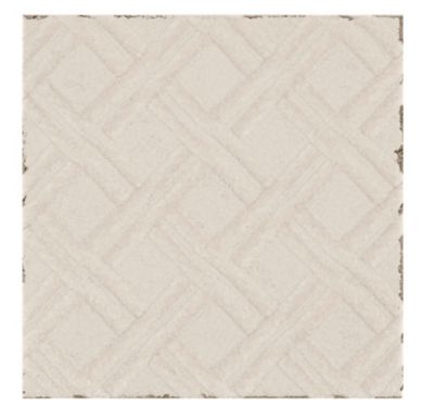 Annie Selke Lattice Cream Ceramic Wall Tile - 6 x 6 in. - The Tile Shop