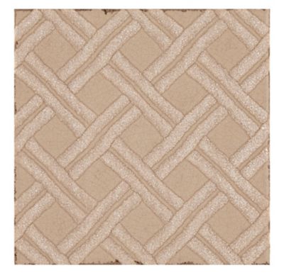 Annie Selke Lattice Café au Lait Ceramic Wall Tile - 6 x 6 in. - The ...