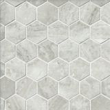 Jupiter Grey Hex Porcelain Mosaic Wall and Floor Tile - 2 in. - The ...