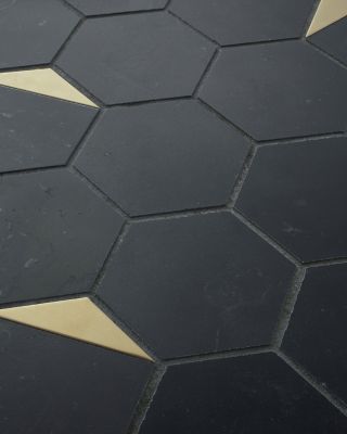 Palermo Noir Stone Hex Mosaic Wall and Floor Tile - 3 in. - The Tile Shop