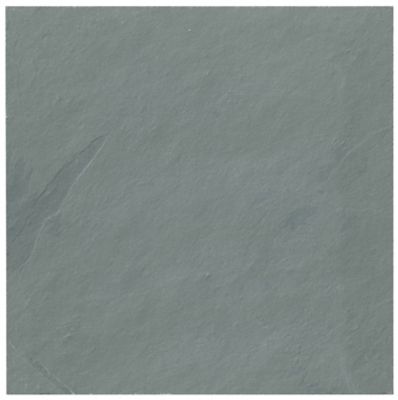 Grey Natural and Calibrated Slate Wall and Floor Tile - 12 x 12 in ...