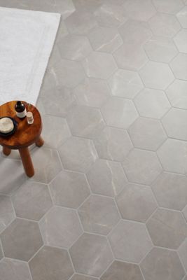 Pulpis Grey Hex Porcelain Wall and Floor Tile - 10 in. - The Tile Shop