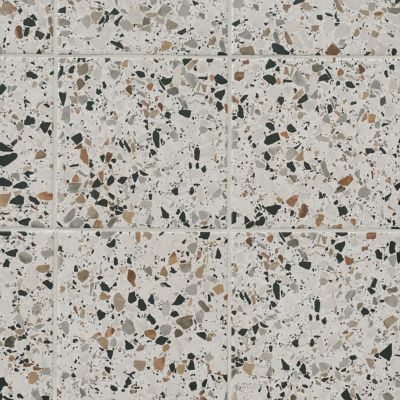 Terrazzo Bianco Macro Porcelain Wall and Floor Tile - 8 x 8 in. - The ...