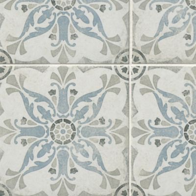 Cybele Blue Porcelain Wall and Floor Tile - 8 x 8 in. - The Tile Shop