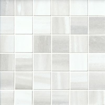 Everest Grey Natural Porcelain Mosaic Wall and Floor Tile - The Tile Shop