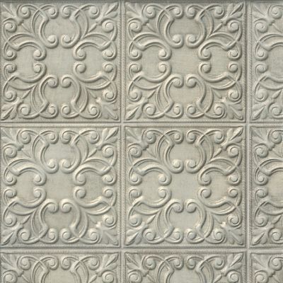 Tin Tile Zinc Porcelain Wall Tile - 17 x 17 in. - The Tile Shop