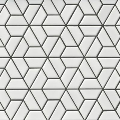 Tory White Porcelain Mosaic Wall and Floor Tile - The Tile Shop