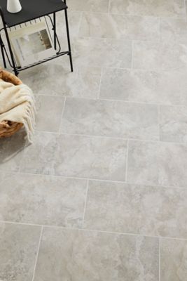 Stoica Silver Porcelain Wall and Floor Tile - 12 x 24 in. - The Tile Shop