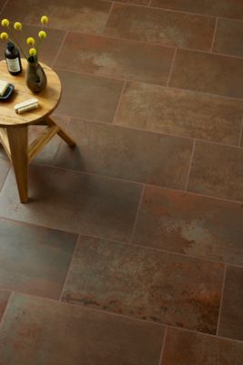 Distrito Corten Porcelain Wall and Floor Tile - 12 x 24 in. - The Tile Shop