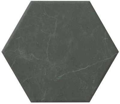 Keystone Hex Nero Porcelain Wall and Floor Tile - 8 x 9 in. - The Tile Shop