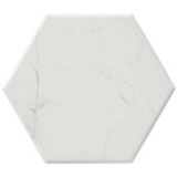 Keystone Hex White Porcelain Wall and Floor Tile - 8 x 9 in. - The Tile ...