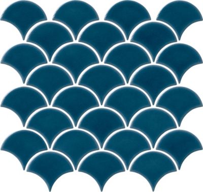 Tortona Dark Blue Crackle Porcelain Mosaic Wall and Floor Tile - The ...