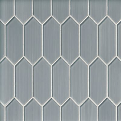 Winter Morning Picket Glass Mosaic Wall Tile The Tile Shop