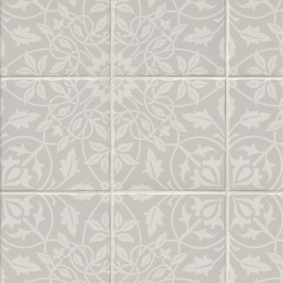 Morris & Co. St. James Farringdon Grey Ceramic Wall and Floor Tile - 8 ...